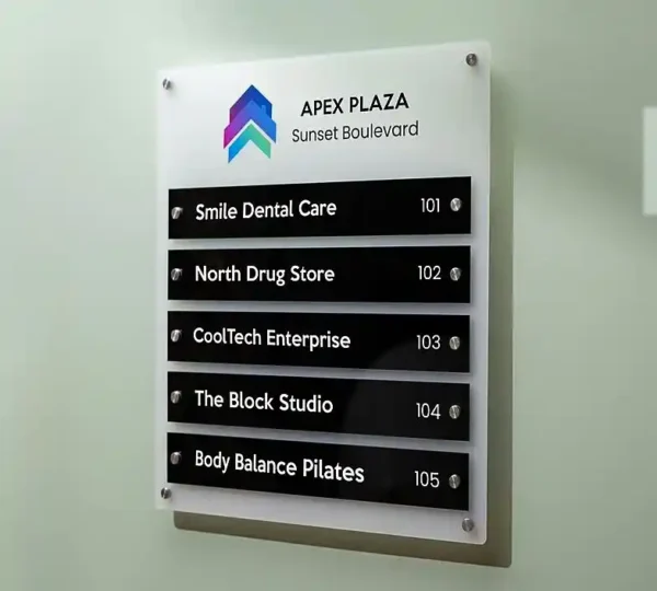 Custom Directory Sign Boards Muscat | Barir Smart Printing